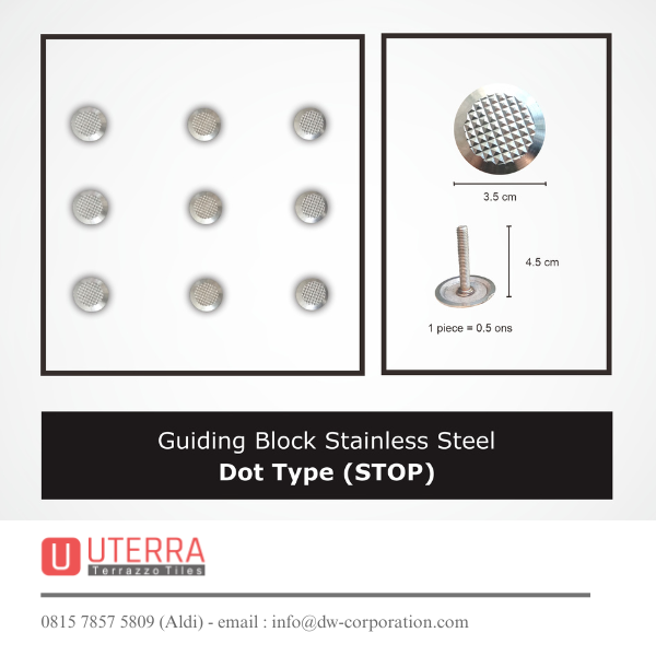 Tactile Stainless Steel – Dot Type | #1 Pabrik Lantai Teraso Cor di ...