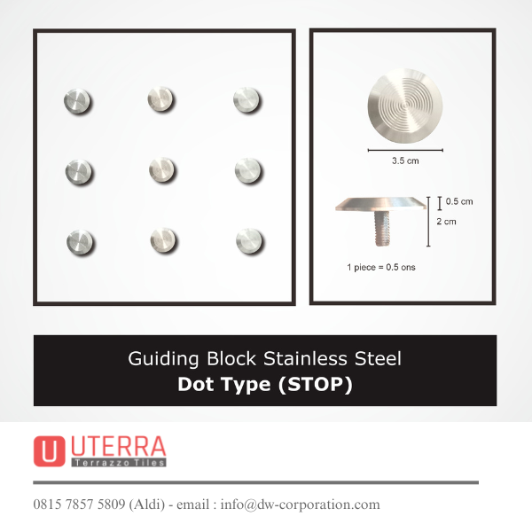 Tactile Stainless Steel – Dot Type | #1 Pabrik Lantai Teraso Cor di ...